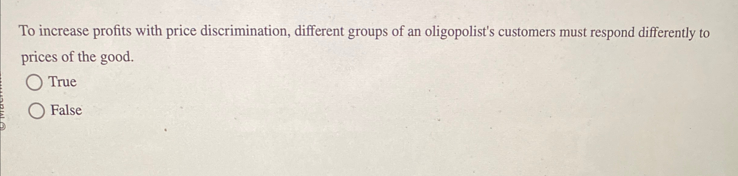Solved To increase profits with price discrimination, | Chegg.com