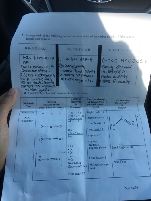 Solved 8. Complete the below table following the example | Chegg.com
