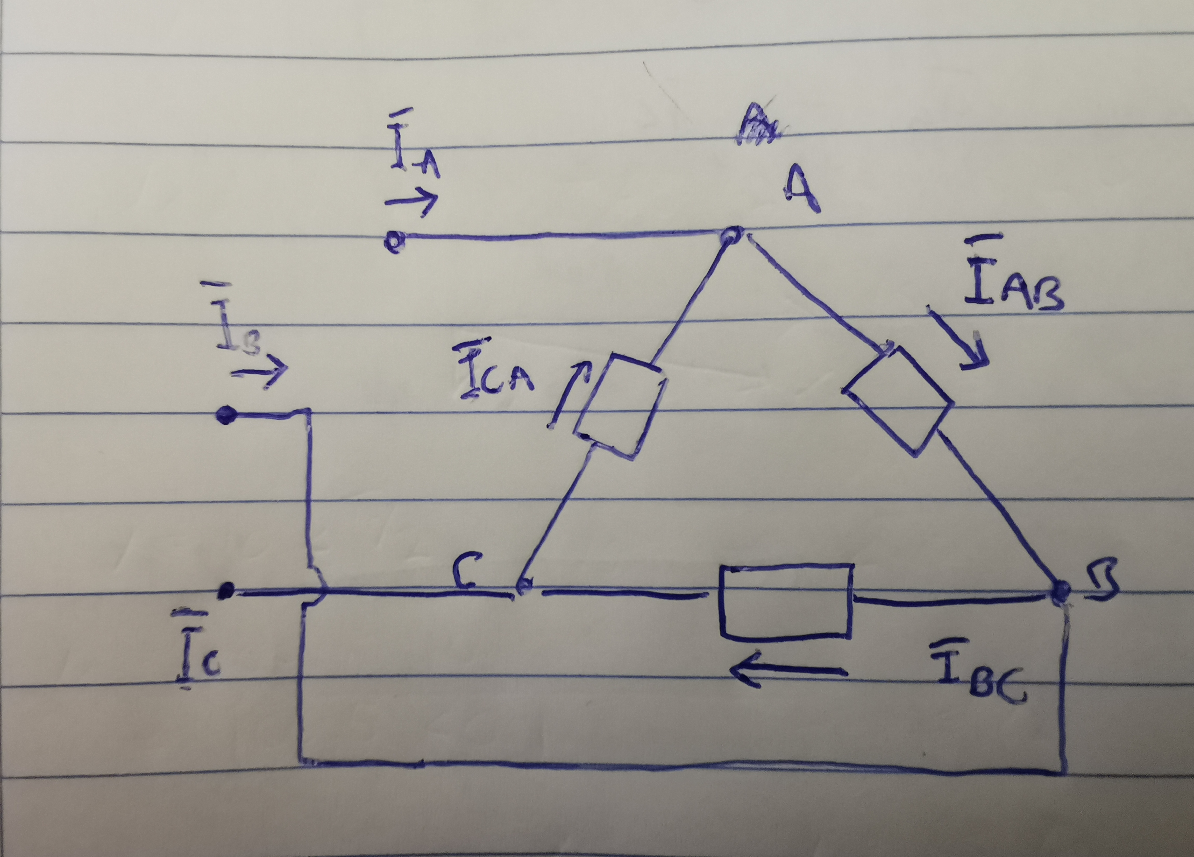 Solved Derive the relationship between and line and phase | Chegg.com