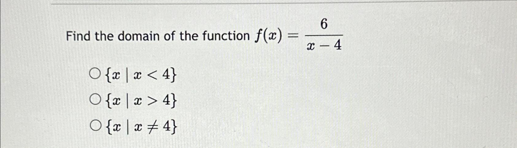 Solved Find the domain of the function | Chegg.com