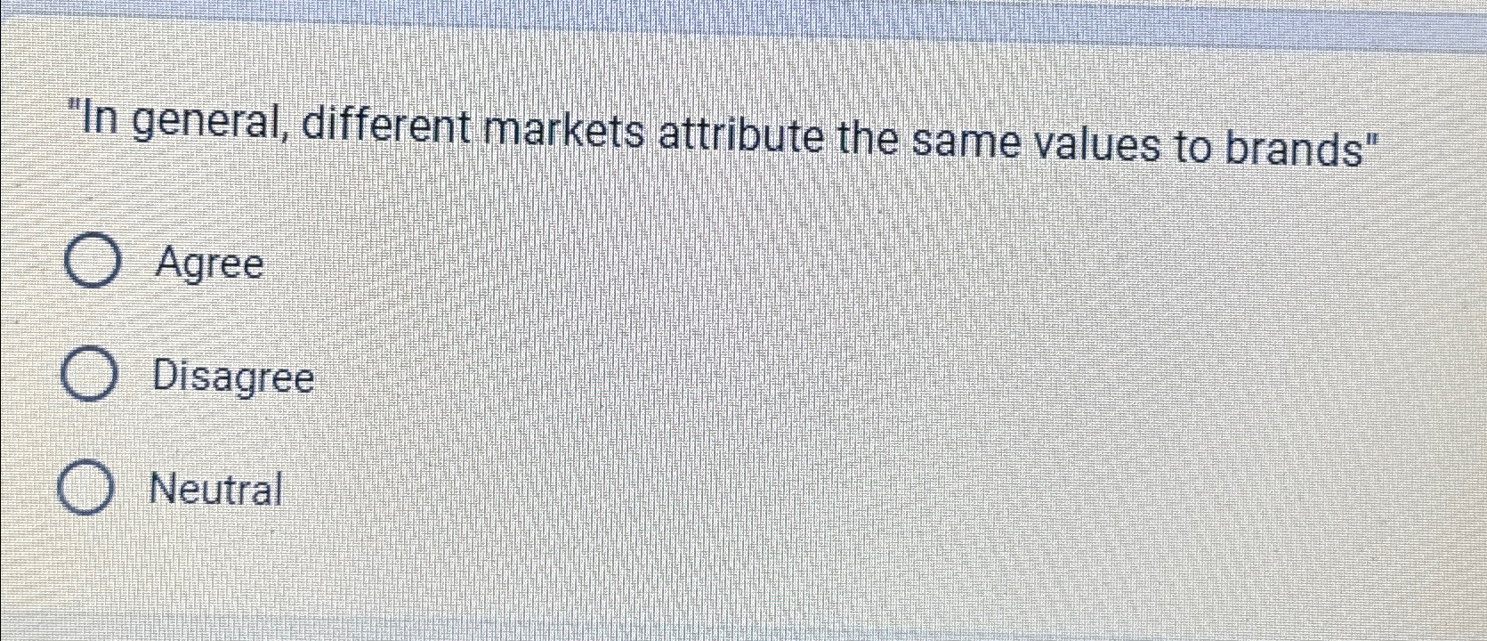 Solved "In general, different markets attribute the same | Chegg.com