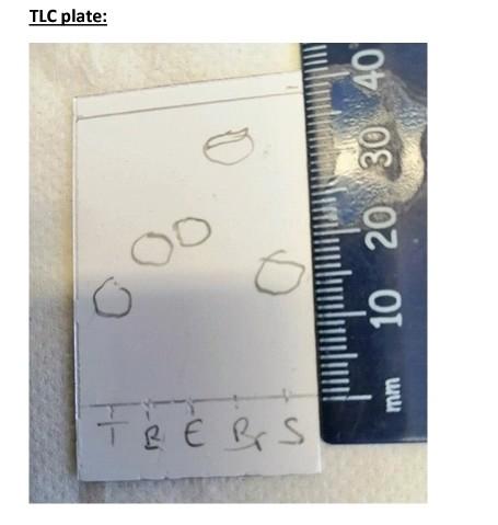 5) TLC investigation a) Draw up a table showing the | Chegg.com