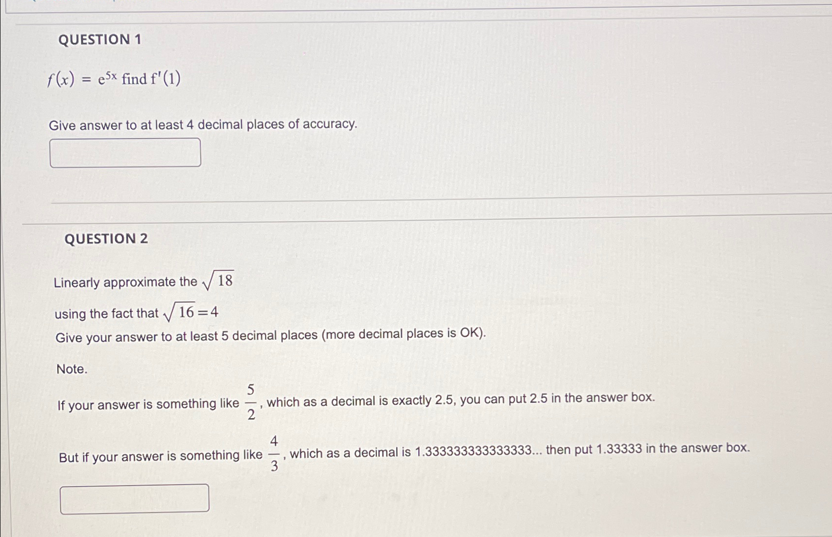 Solved Question 1f X E5x ﻿find F 1 Give Answer To At Least