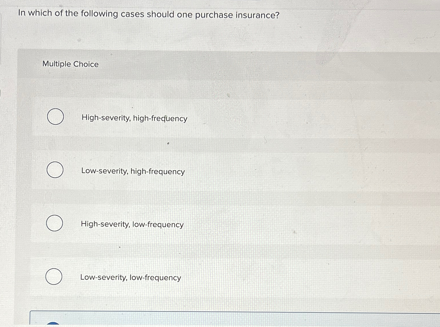 Solved In which of the following cases should one purchase | Chegg.com