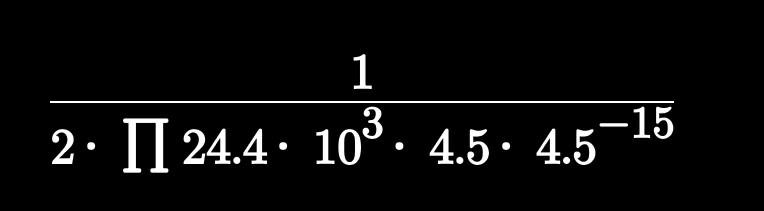 Solved 2⋅∏24.4⋅103⋅4.5⋅4.5−151 | Chegg.com