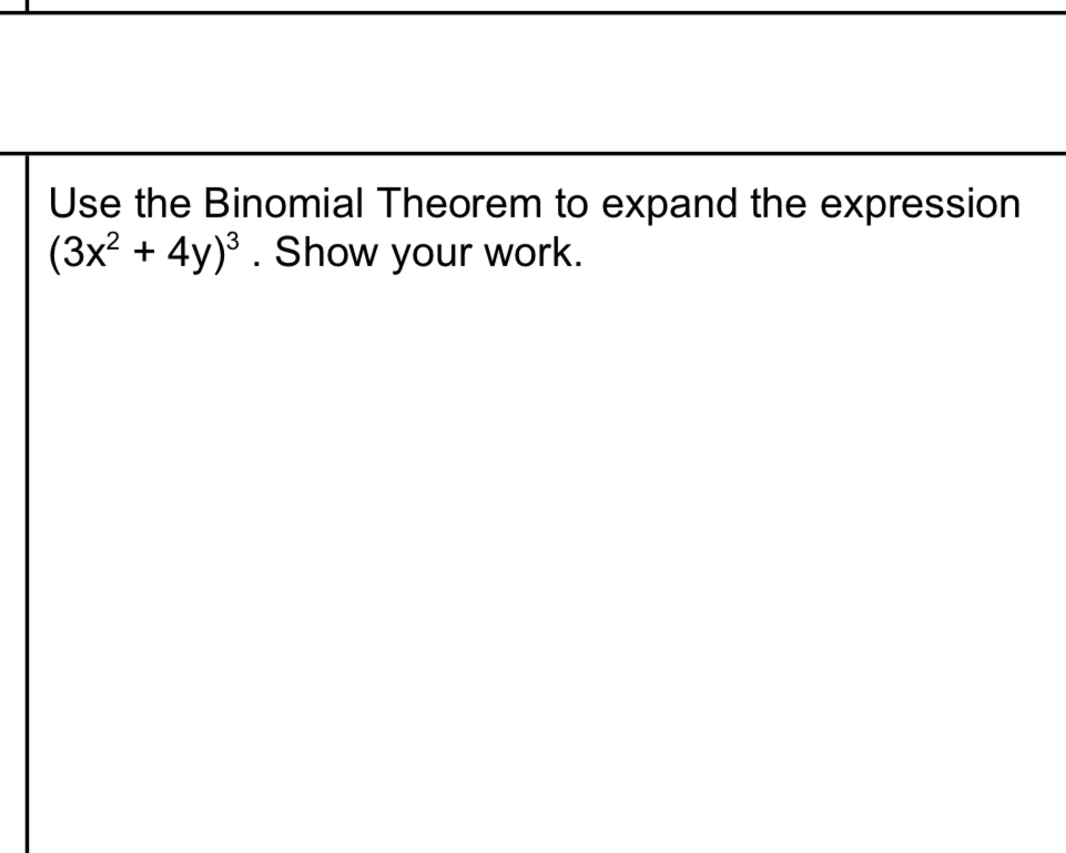 Solved Use the Binomial Theorem to expand the expression | Chegg.com