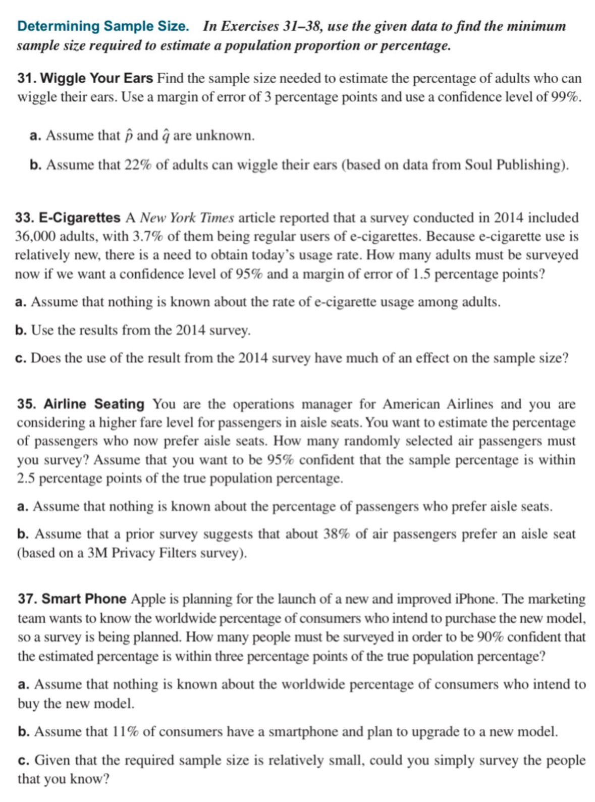 Solved Show work please.Determining Sample Size. In | Chegg.com