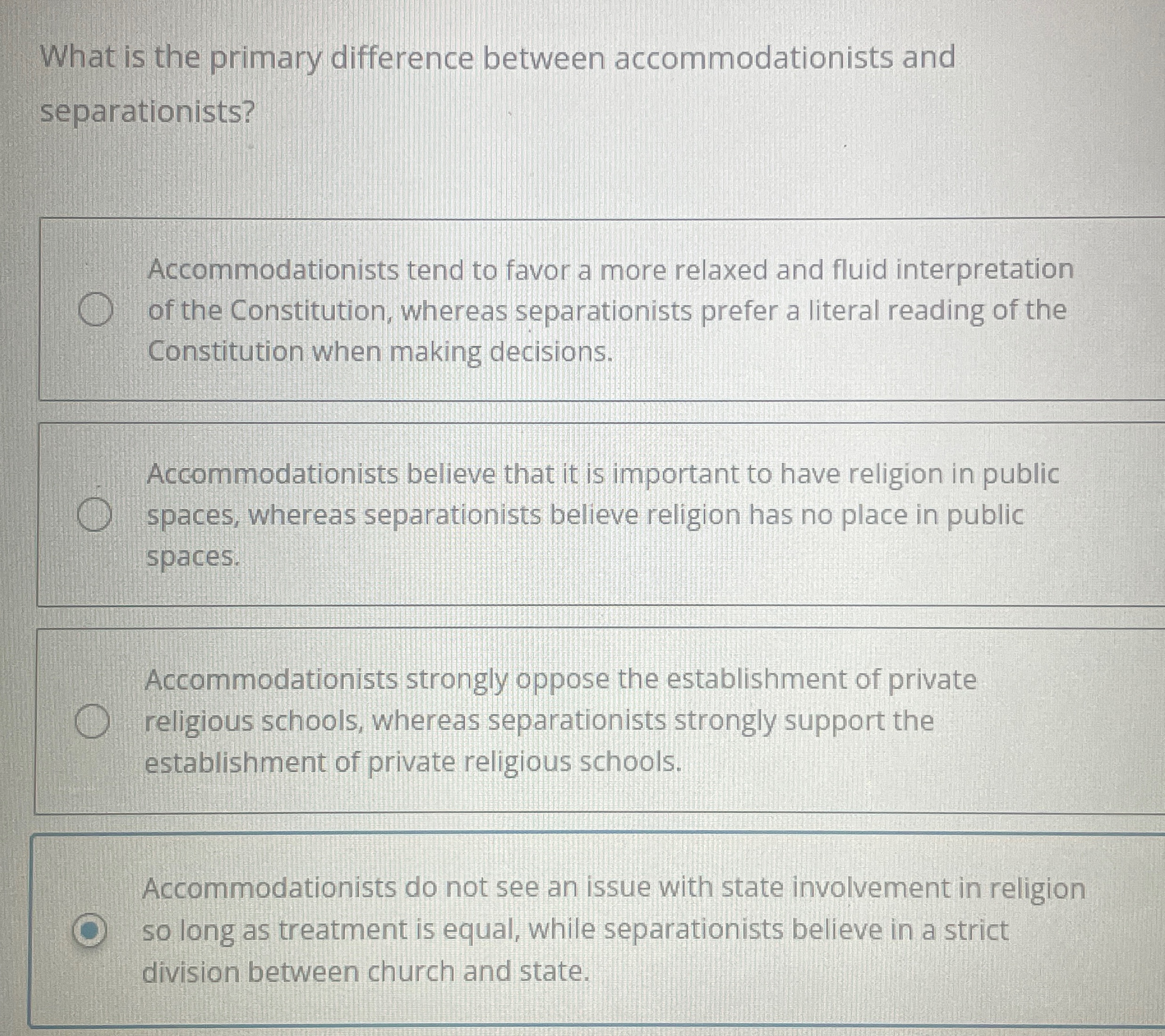 Solved What is the primary difference between | Chegg.com