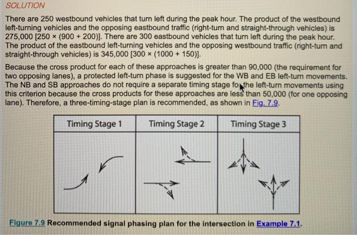 EXAMPLE 7.1 DETERMINE LEFT-TURN PHASING Refer to the | Chegg.com