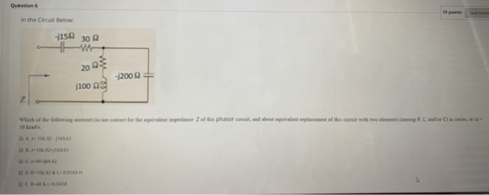 Solved Question 5 Convert the Following sinusoids to phasors | Chegg.com