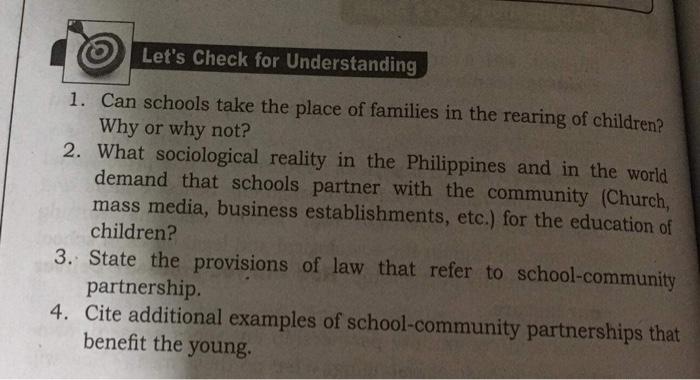 Solved Let's Check for Understanding 1. Can schools take the | Chegg.com Solved Let's Check for Understanding 1. Can schools take the | Chegg.com