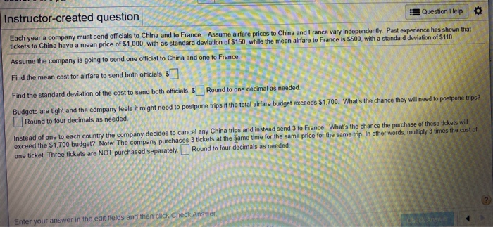 Solved Instructor-created question Question Help Each year a | Chegg.com