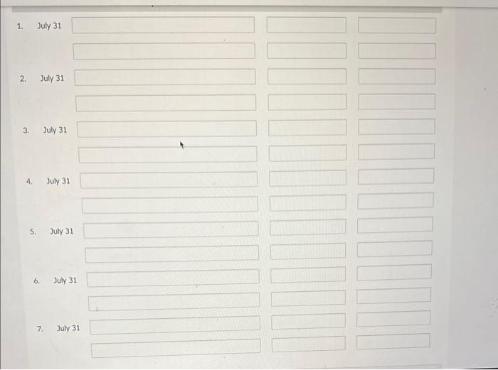 Solved The ledger of Sheffield Lake Lumber Supply on July | Chegg.com