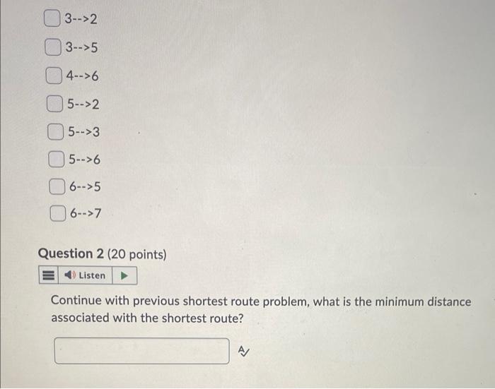 Solved 23. Find the shortest route from node 1 to node 7 in | Chegg.com