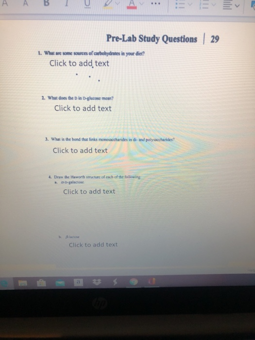 Solved А ii Pre-Lab Study Questions 29 1. What are some | Chegg.com
