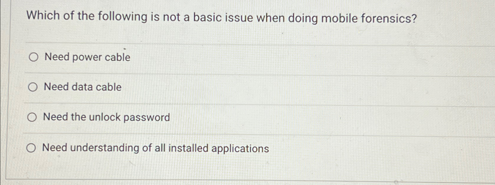 Solved Which of the following is not a basic issue when | Chegg.com