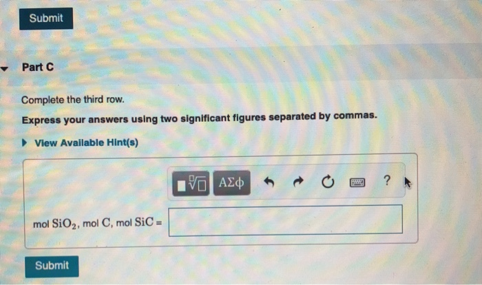 Solved Consider the balanced equation Si0,(s) + 3C(s) + | Chegg.com
