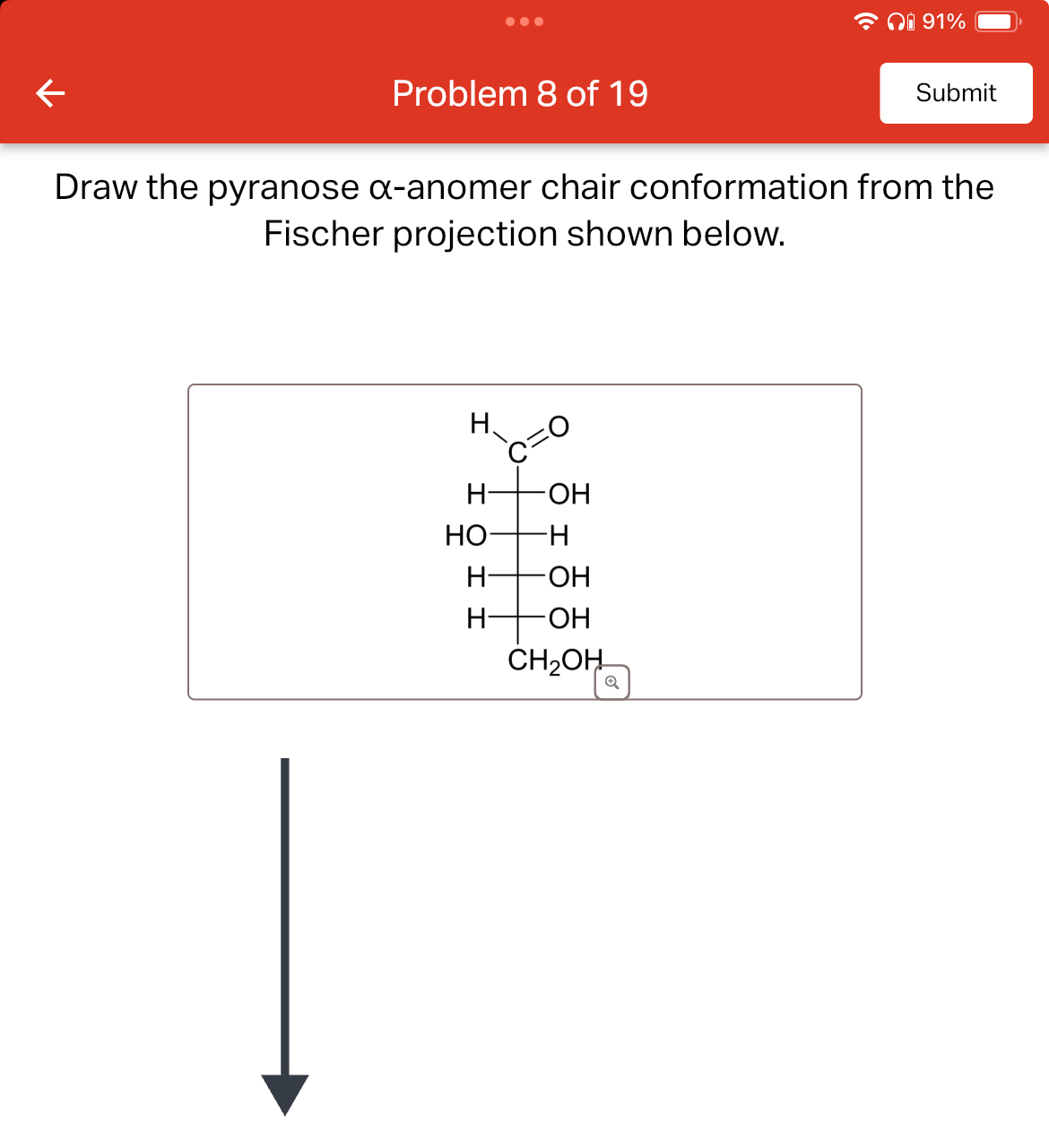 Solved Draw the pyranose α-anomer chair conformation from | Chegg.com