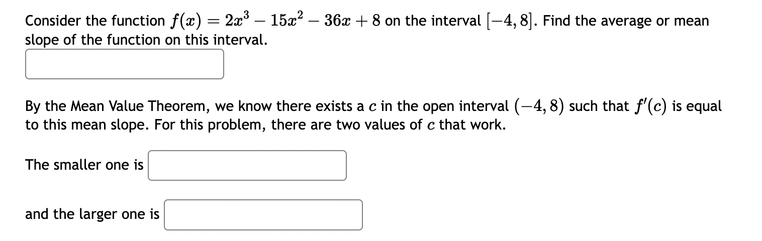 Solved Consider the function f(x)=2x3-15x2-36x+8 ﻿on the | Chegg.com