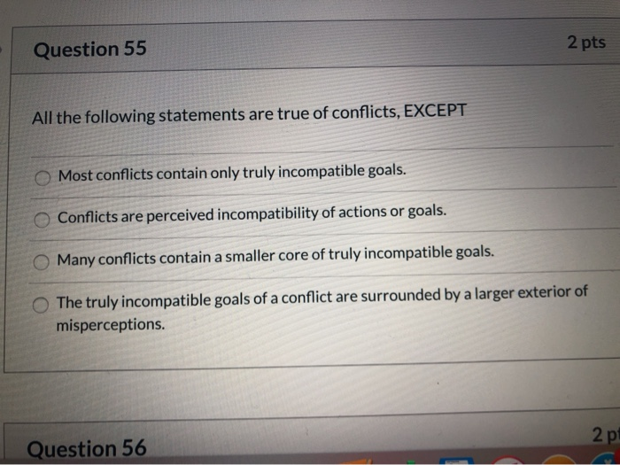 Solved Question 55 2 pts All the following statements are | Chegg.com