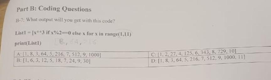 Solved what is the answer and why 1 is output explain the | Chegg.com