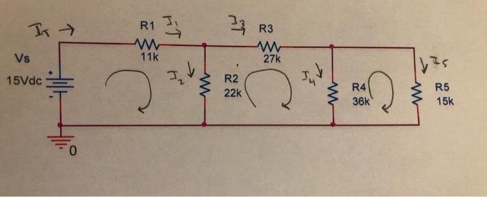 Solved Find V1, V2, V3, V4, and V5. Also I1, I2, I3, I4, and | Chegg.com