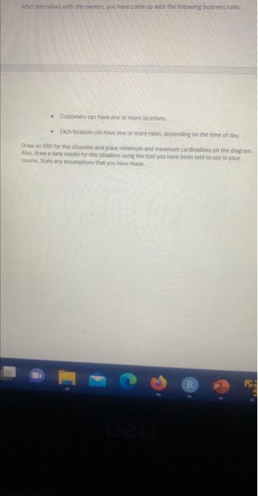 Solved Please Draw ERDs and EERD, using a proper diagram | Chegg.com