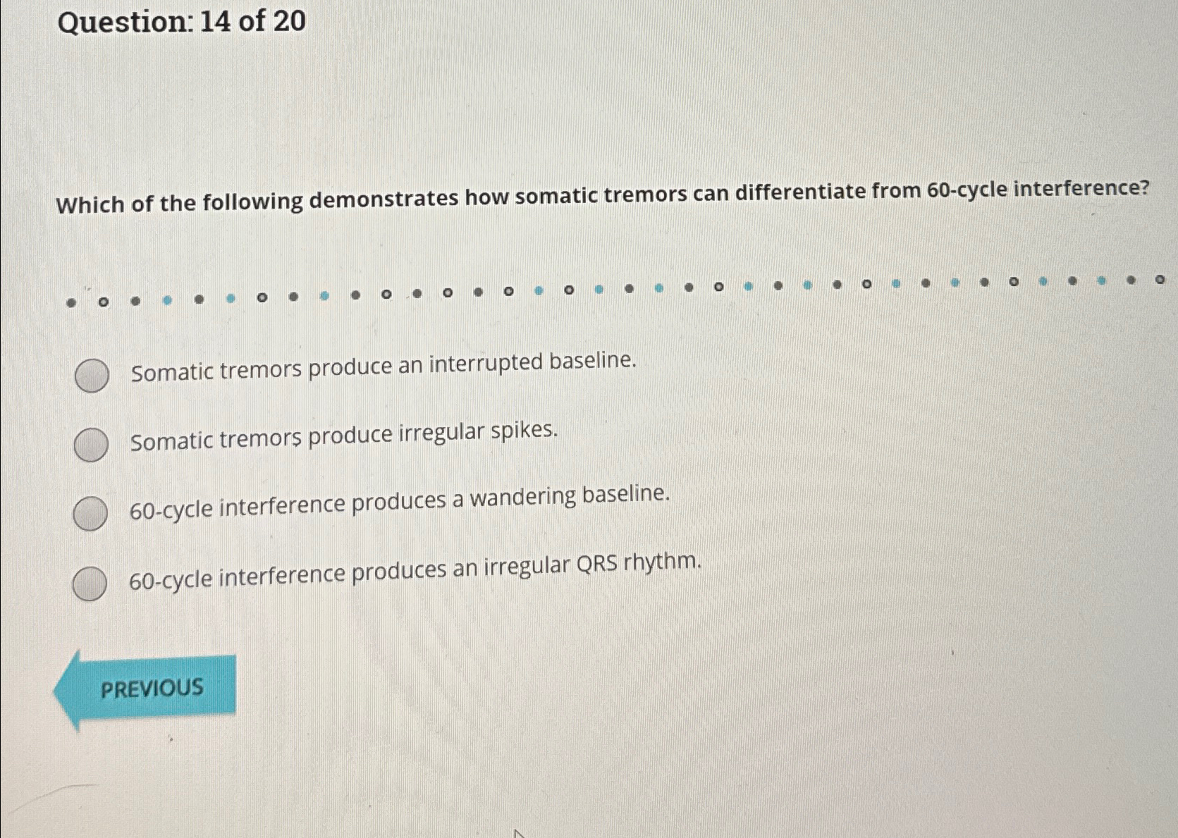 Solved Question: 14 ﻿of 20Which of the following | Chegg.com