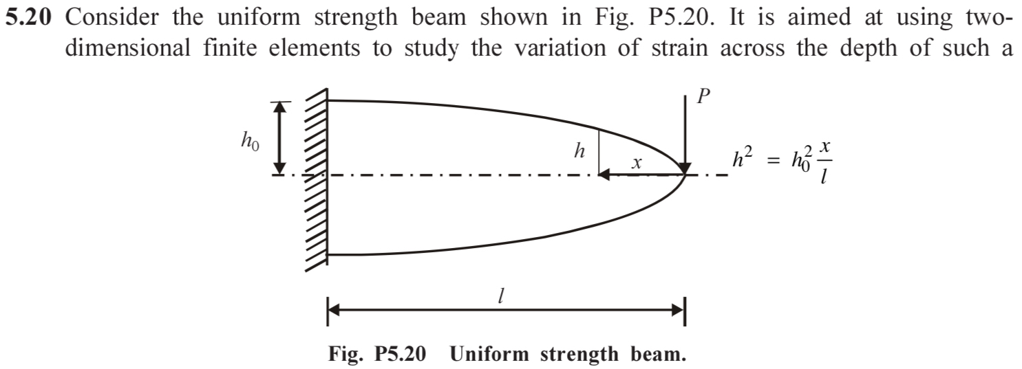 Solved Two-dimensional Finite Element Analysis5.20 ﻿Consider | Chegg.com