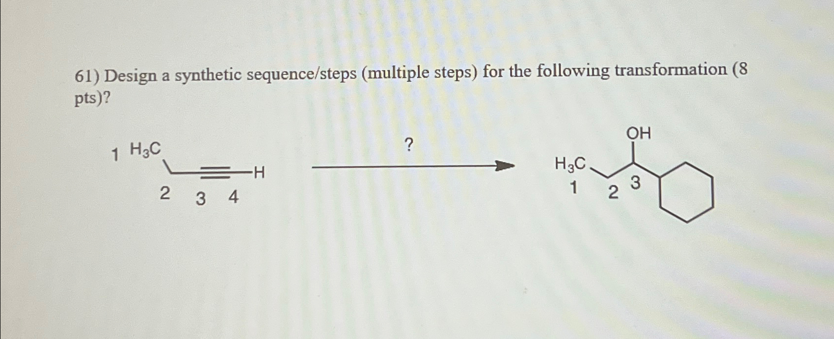 Solved Design a synthetic sequence/steps (multiple steps) | Chegg.com