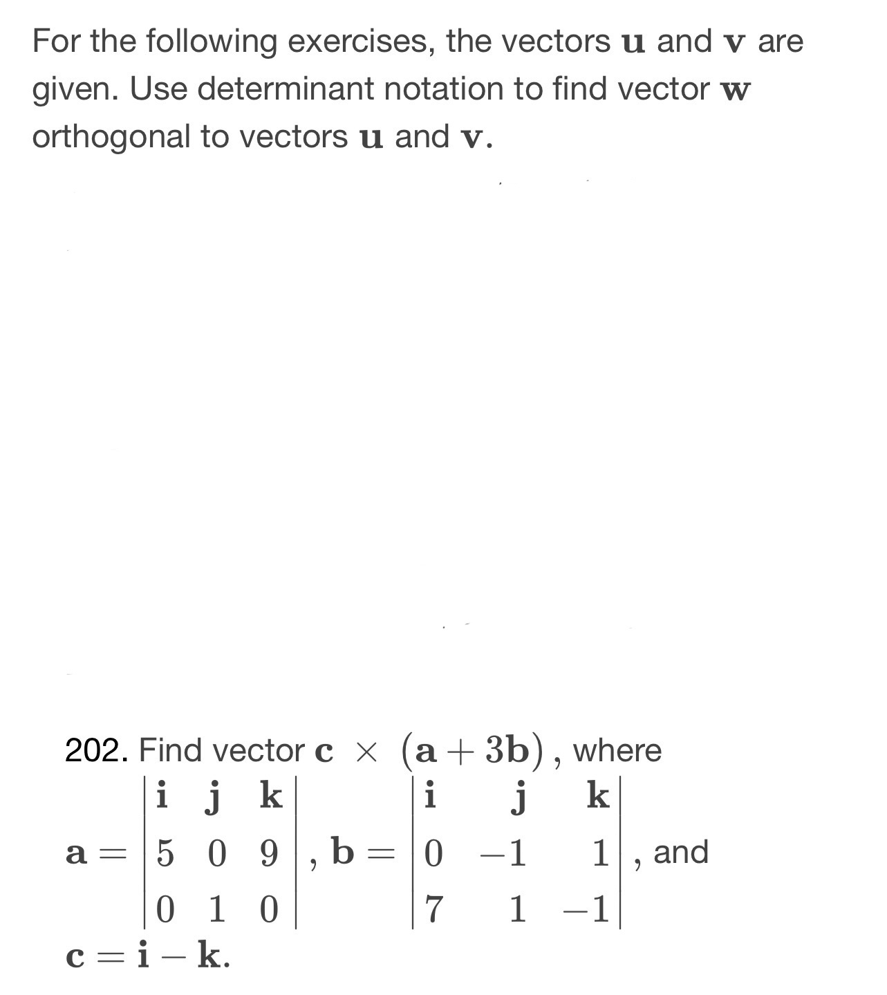 Solved For The Following Exercises The Vectors U ﻿and V 