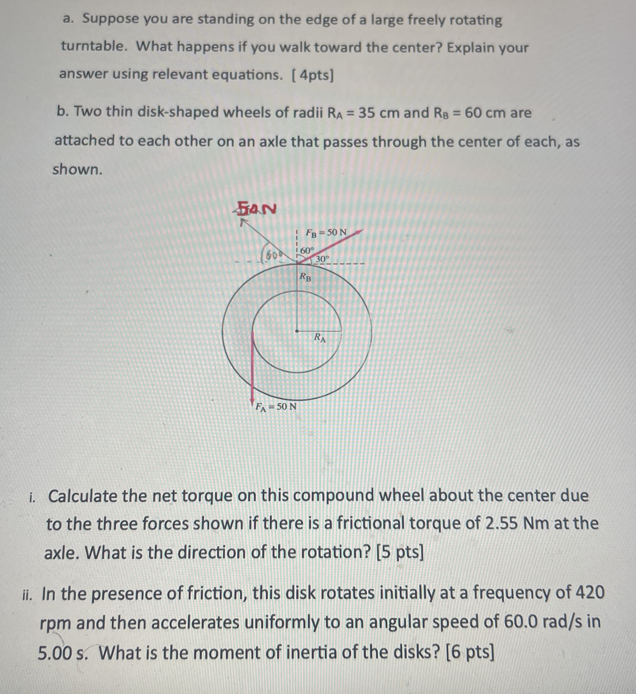 Solved a. ﻿Suppose you are standing on the edge of a large | Chegg.com