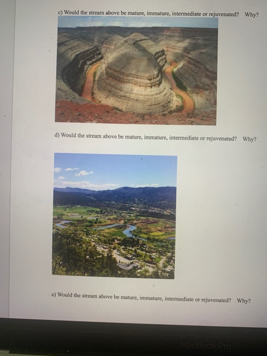 Solved Earth Science 115: Rivers & Deltas 1a) If a river is | Chegg.com