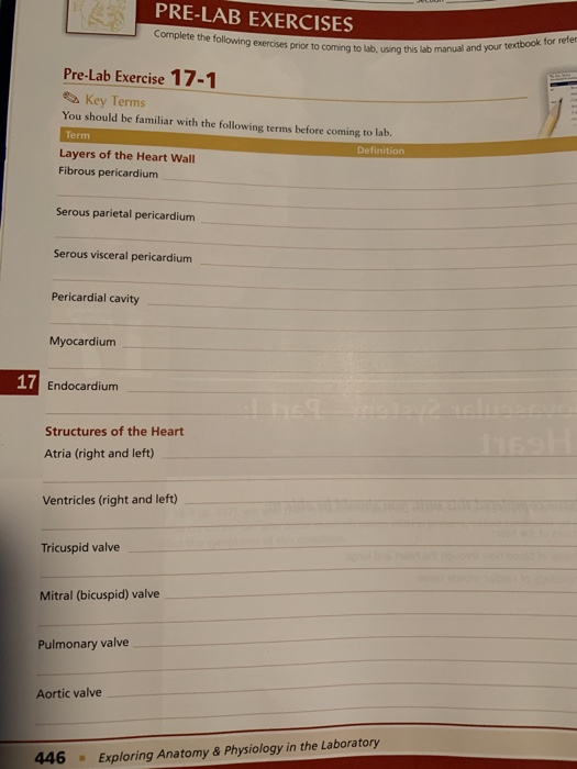 Solved PRE-LAB EXERCISES Complete the following exercises | Chegg.com