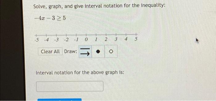 Solved Solve, graph, and give interval notation for the | Chegg.com Solved Solve, graph, and give interval notation for the | Chegg.com