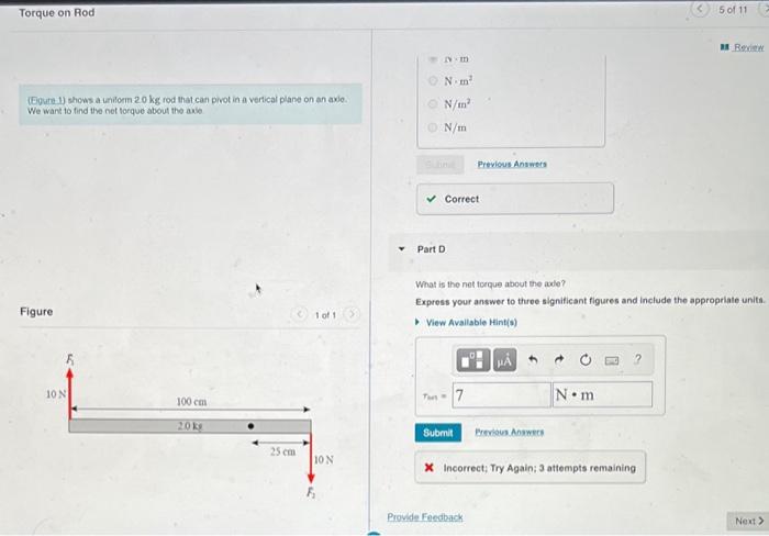 [Solved]: (Eigure 1) shows a uniform ( 2.0 mathrm{~kg} )