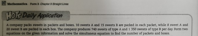 Solved Mathematics Form 3 Chapter 9 Straight Lines Hors | Chegg.com