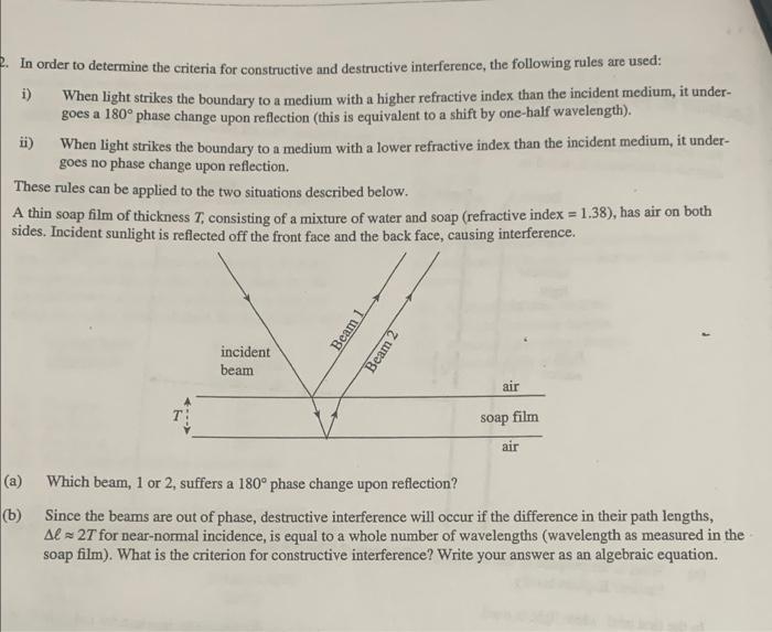 Solved In order to determine the criteria for constructive | Chegg.com