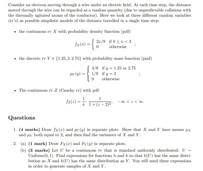 Solved Consider an electron moving through a wire under an | Chegg.com