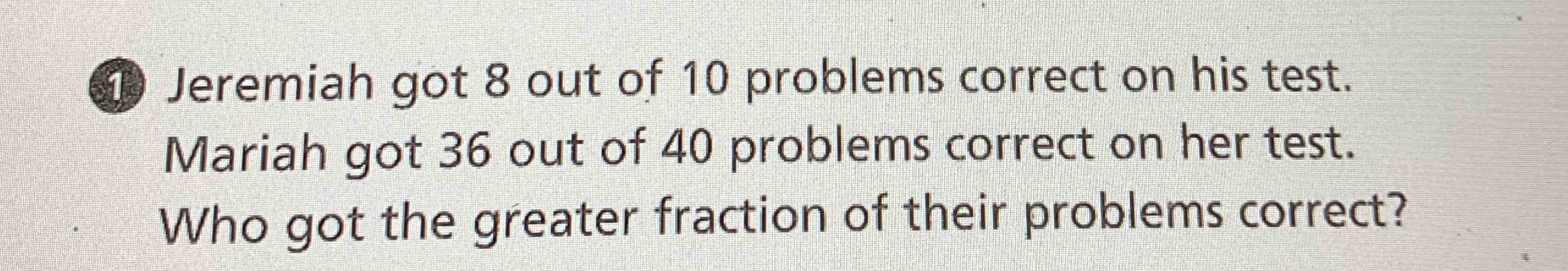 Solved (1) ﻿Jeremiah got 8 ﻿out of 10 ﻿problems correct on | Chegg.com