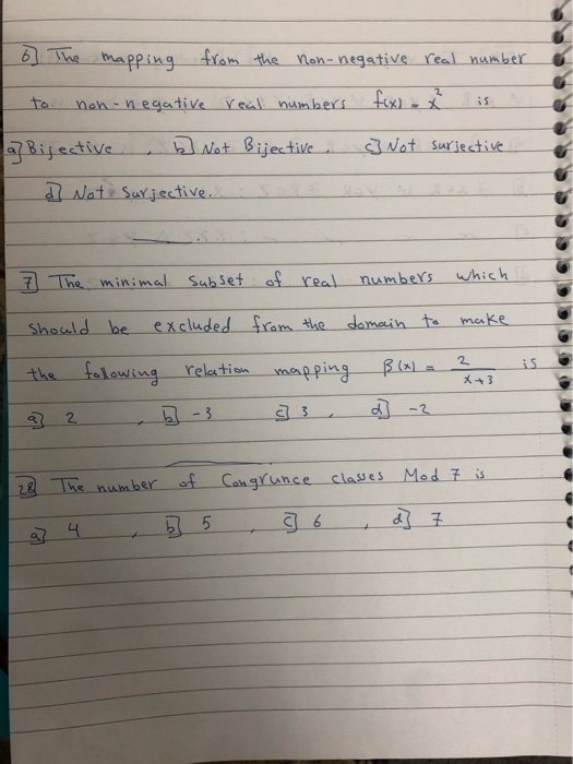Solved Choose The Composition of two bijective map unit b] | Chegg.com