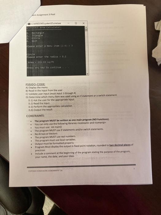 Solved Homework Assignment 3 Pool Z Homework Assignment 3 A