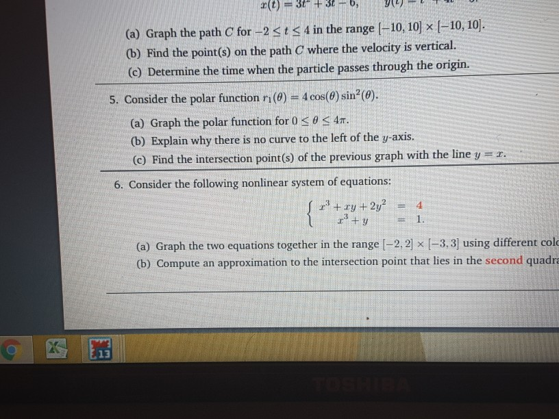 Solved r(t) (a) Graph the path C for 2 | Chegg.com