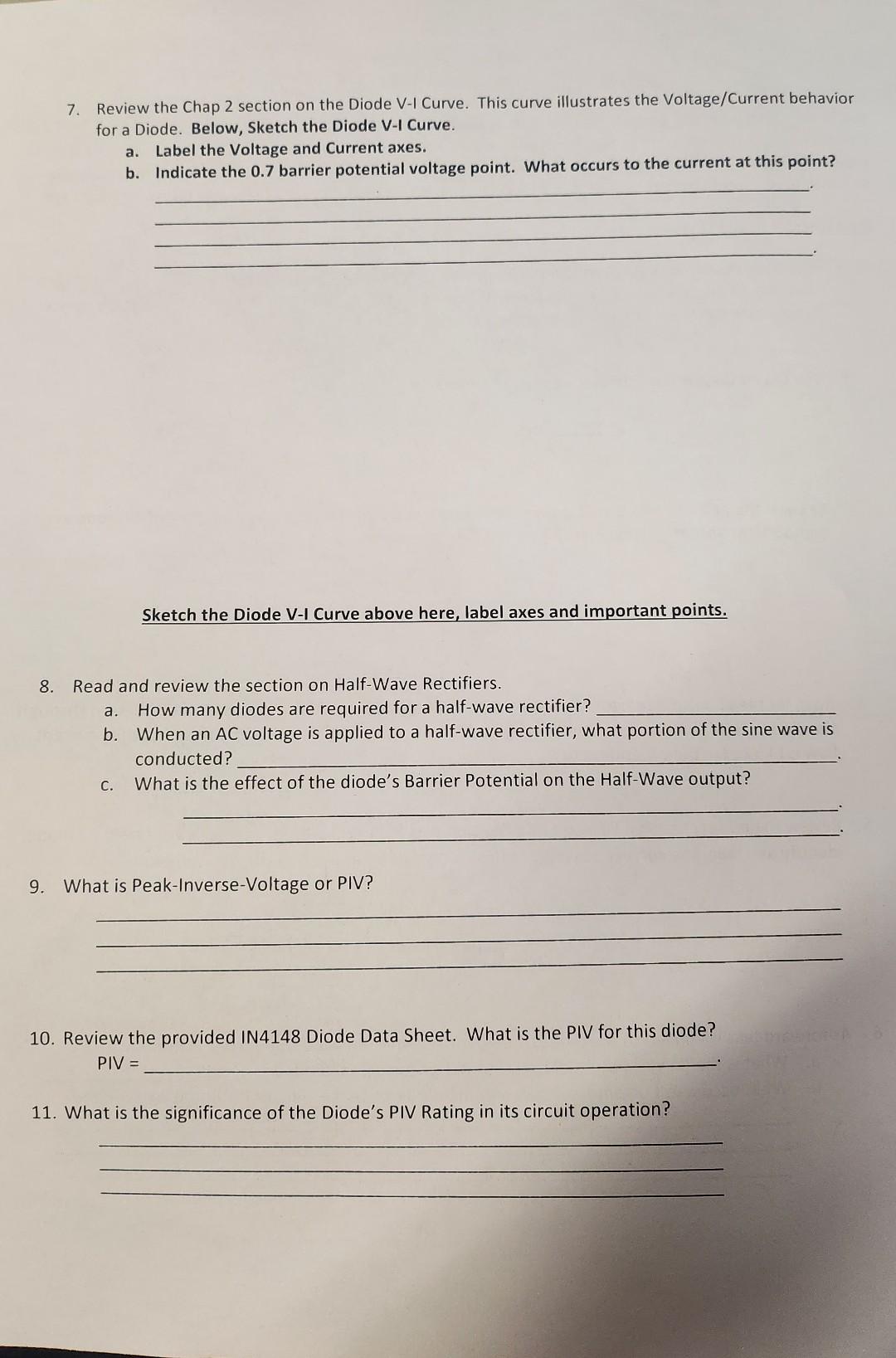 1. The basic Diode, in its simplest form, is a | Chegg.com