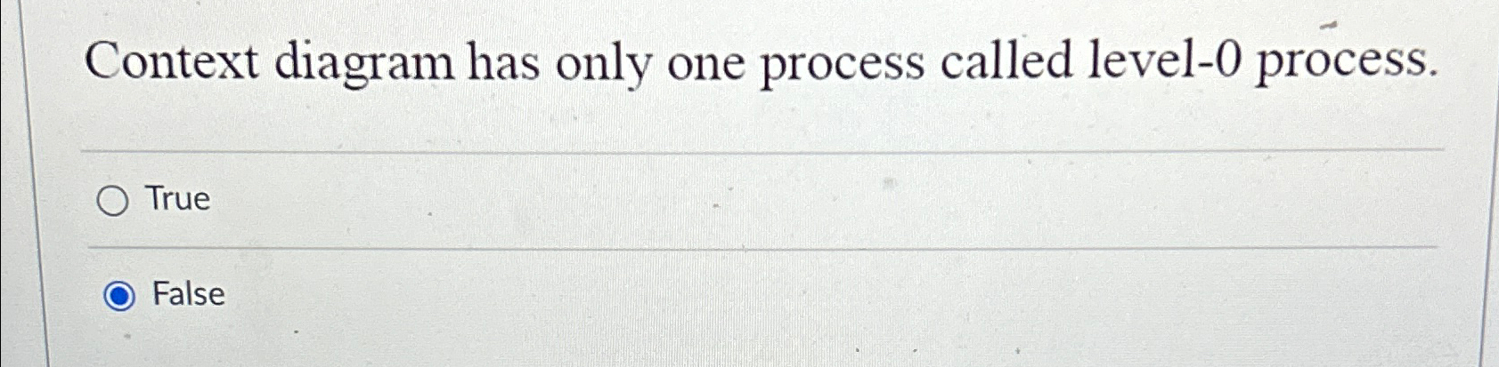 Solved Context diagram has only one process called level-0 | Chegg.com