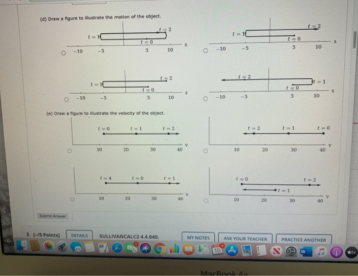 Solved An object in rectilinear motion moves along a | Chegg.com