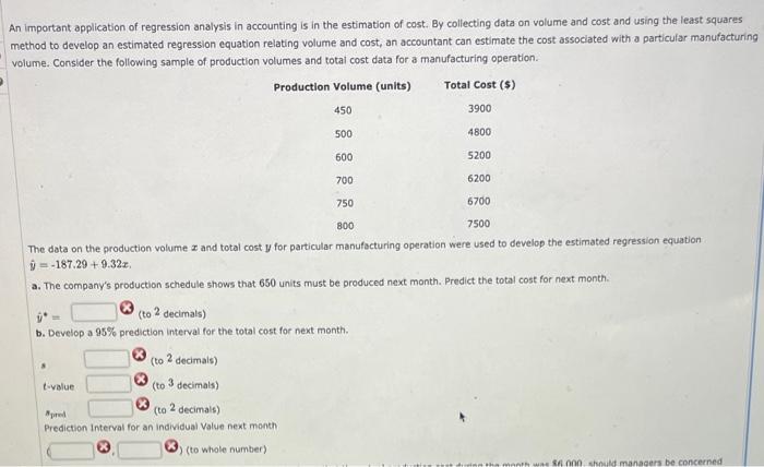 Solved An important application of regression analysis in | Chegg.com