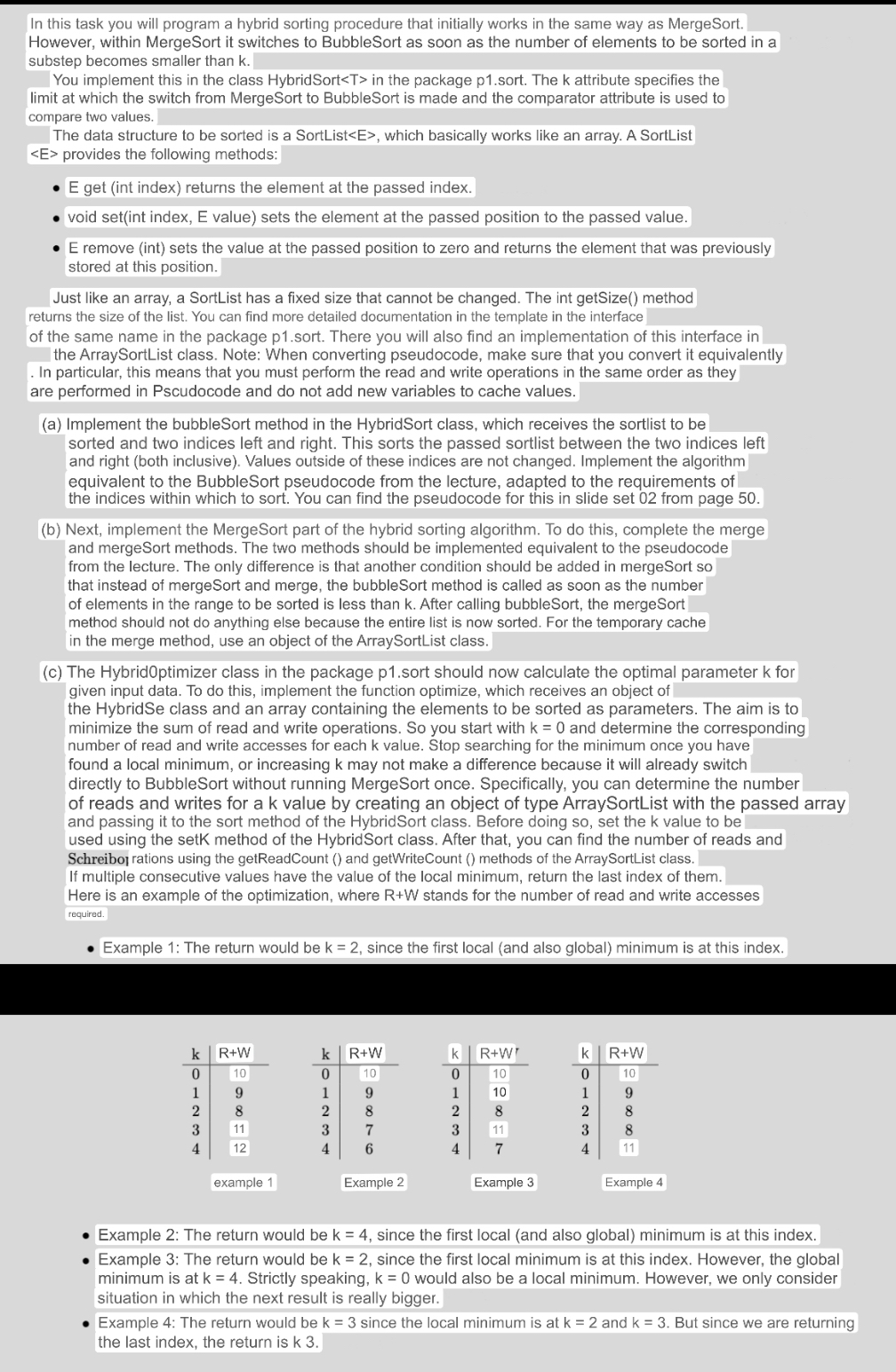 Solved package p1.sort;import | Chegg.com