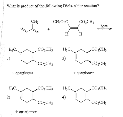 Solved What is product of the following Diels-Alder | Chegg.com