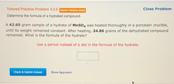 Solved Tutored Practice Problem 3.2.5 COUNTS TOWARDS GRADE | Chegg.com